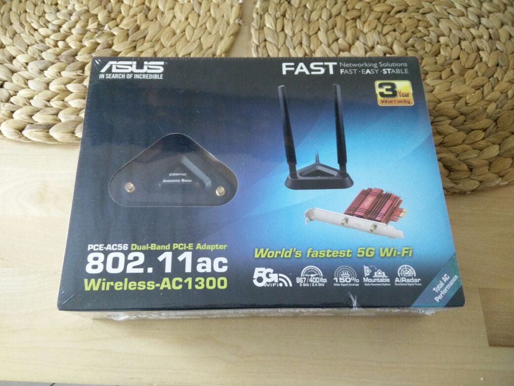 ASUS PCE-AC56 Wi-Fi PCIE-Karte für besten WLAN-Empfang ...